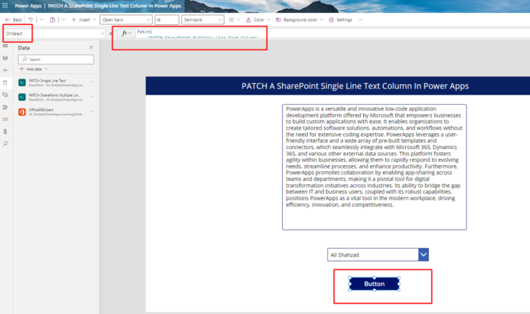 Power Apps SharePoint Person Column Patch: A Guide.