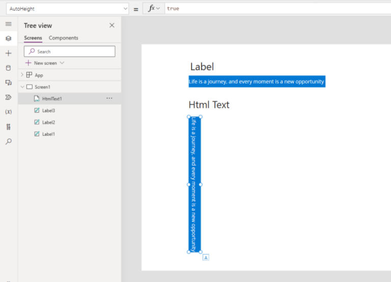 Auto-Width Labels in PowerApps: Efficient Label Resizing