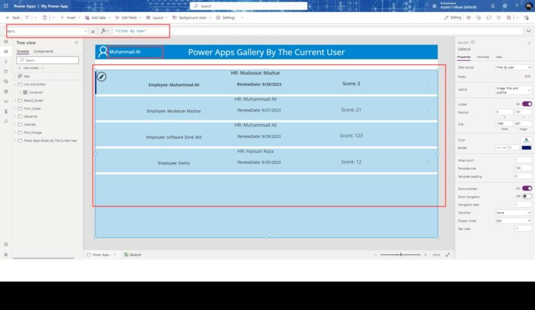 Power Apps: How to Filter Galleries by Current User in SharePoint