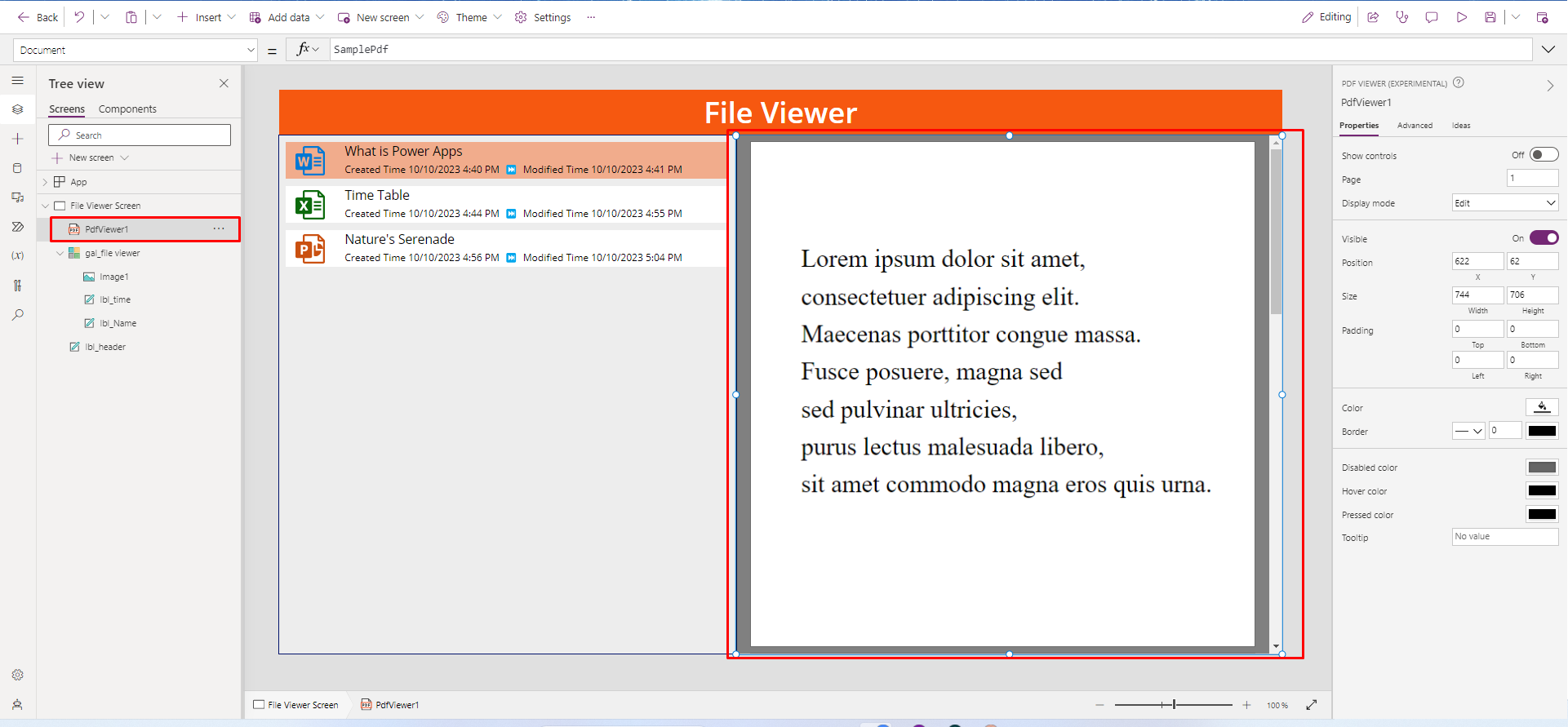 Power Apps Document Viewer: Display Word, Excel & PowerPoint