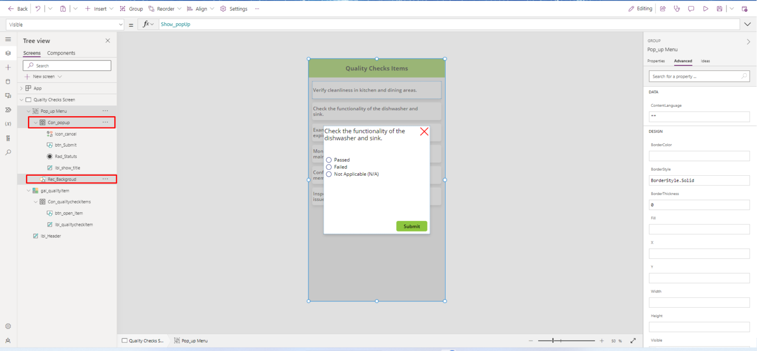 Power Apps Modal Dialogs for Quality Checks Guide Power Apps Modal Dialogs for Quality Checks Guide