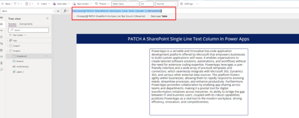 Power Apps SharePoint Person Column Patch: A Guide.