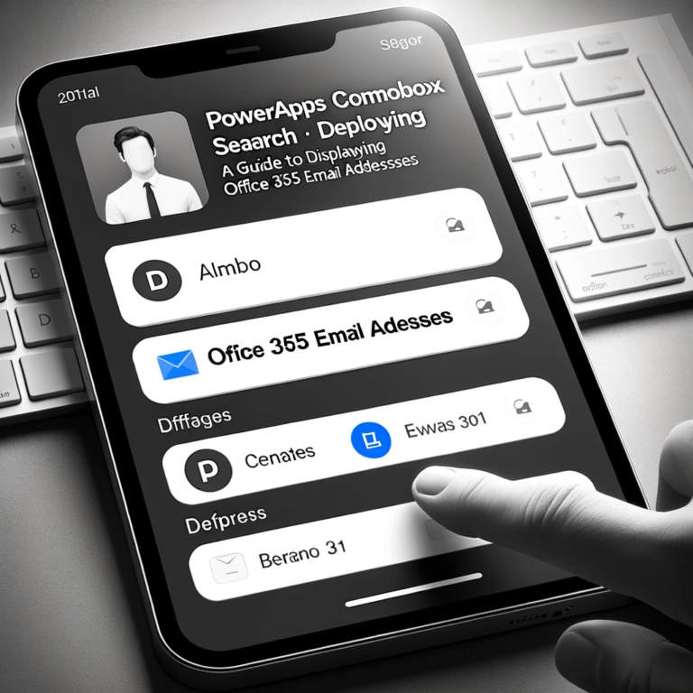 PowerApps ComboBox Search Office 365 Email Integration Tips