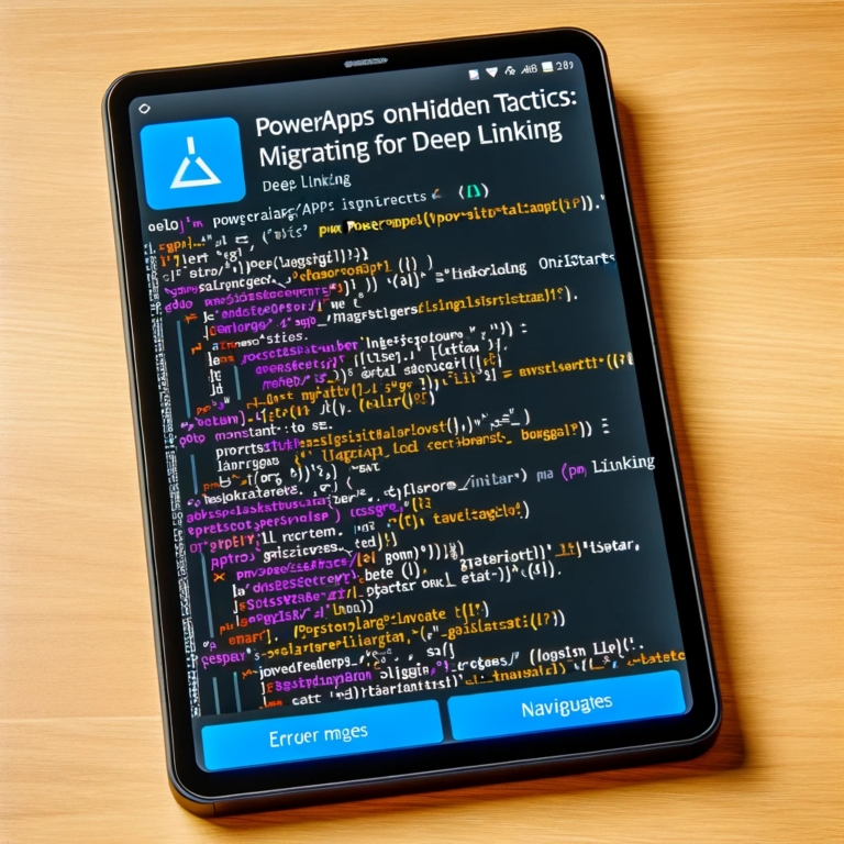 PowerApps Deep Linking Tactics: Navigating Recent Updates
