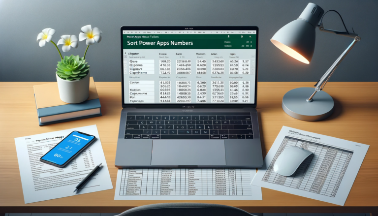 Sort Power Apps Numbers: Effective Dataset Organization