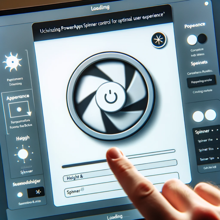 PowerApps Spinner Control Usage - Enhance UI Experience