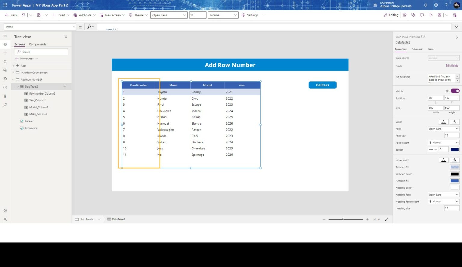 Generating Row Numbers in Power Apps: A Comprehensive Guide.