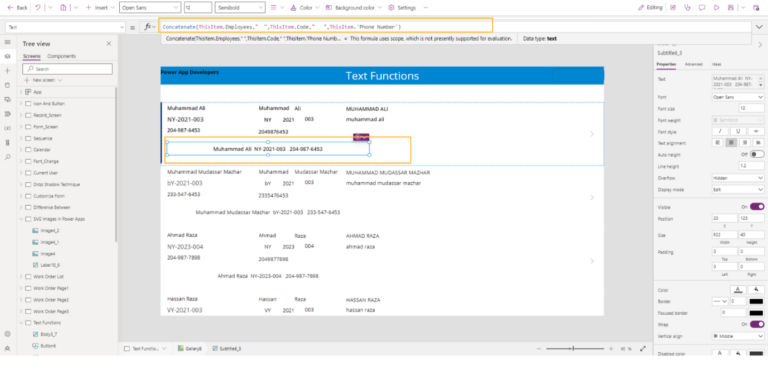 Power Apps Text Functions Comprehensive Guide With Examples