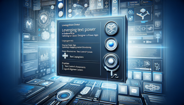 Power Apps Text Control: Mastering Textual Interface Design