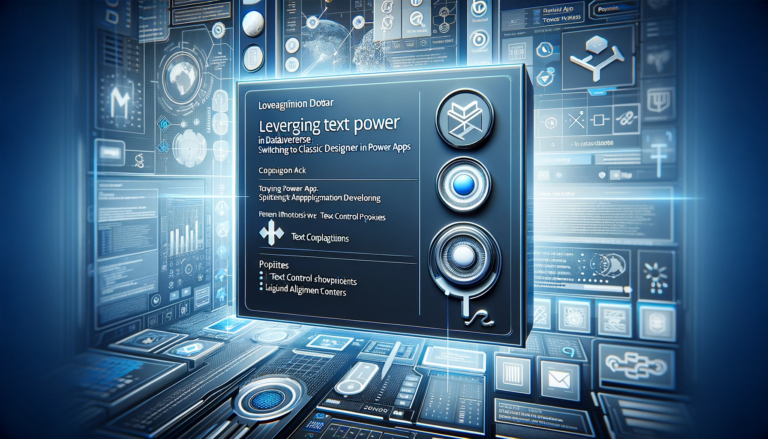 Power Apps Text Control: Mastering Textual Interface Design