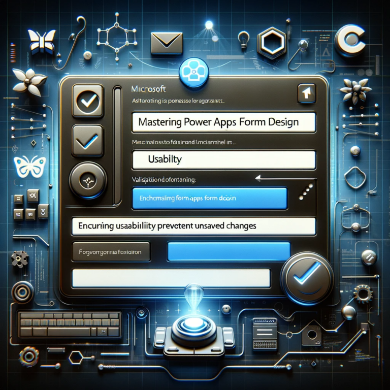 Power Apps Form Usability - Mastering Design and Function