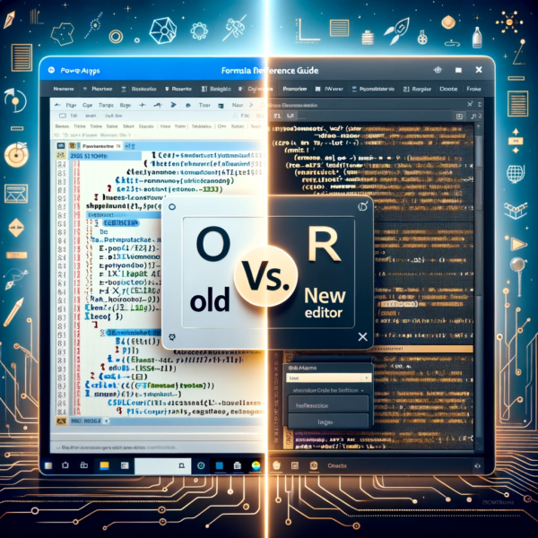 PowerApps Formula Editor Comparison: New vs. Old